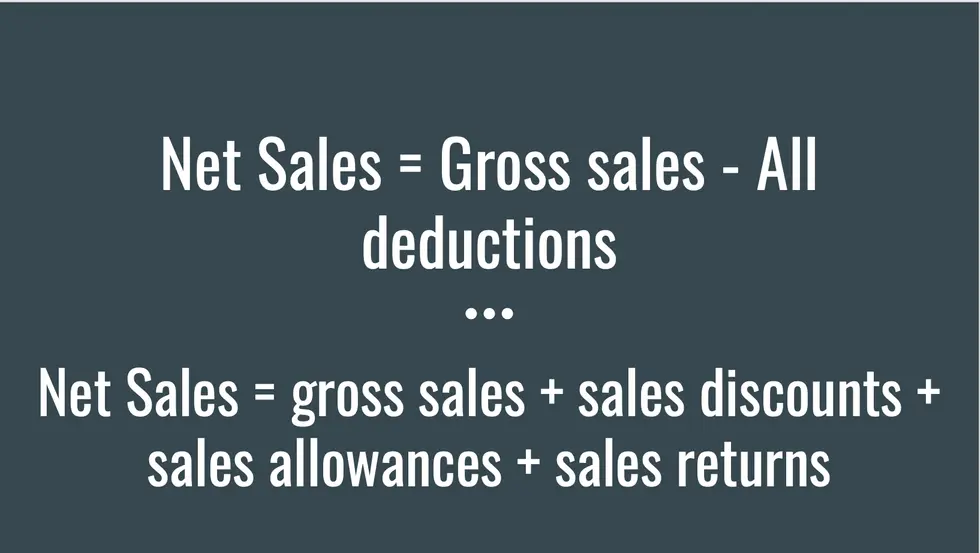 Gross Sales Vs Net Sales | Net Sales Vs Gross Sales